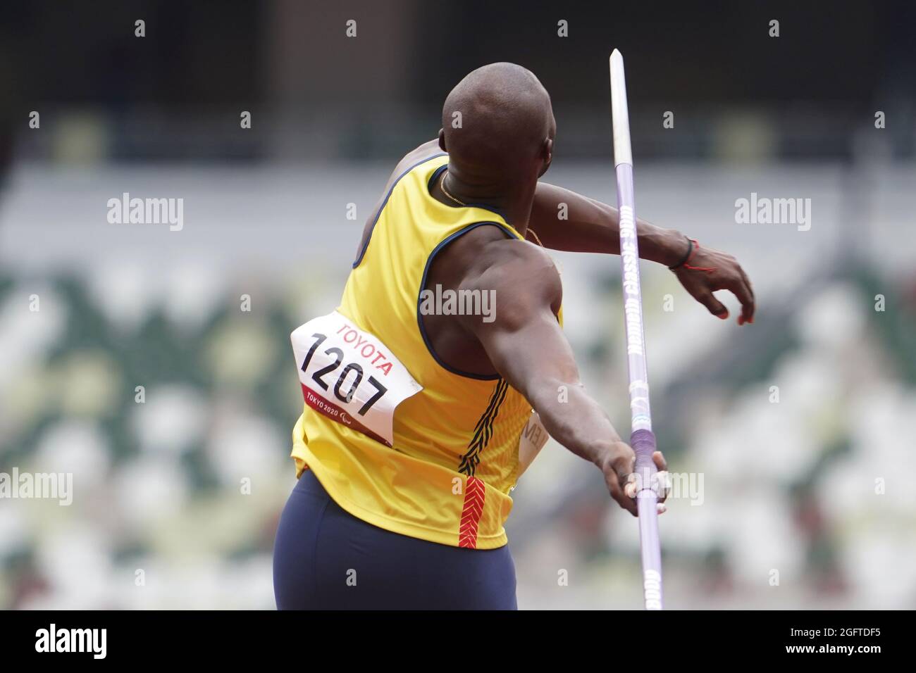 Tokio, Japan. 27th Aug, 2021. Paralympics: Athletics, javelin throw ...