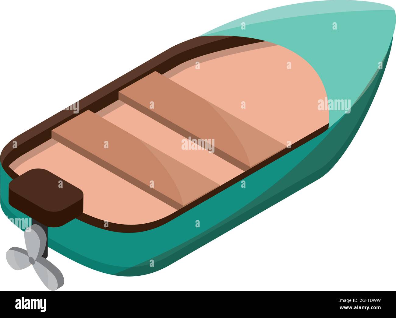 motor boat, isometric Stock Vector Image & Art - Alamy
