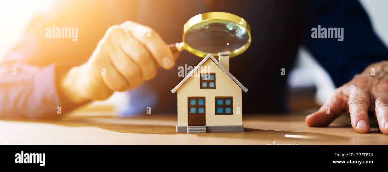 Real Estate House Appraisal And Inspection. Checking Home Stock Photo ...