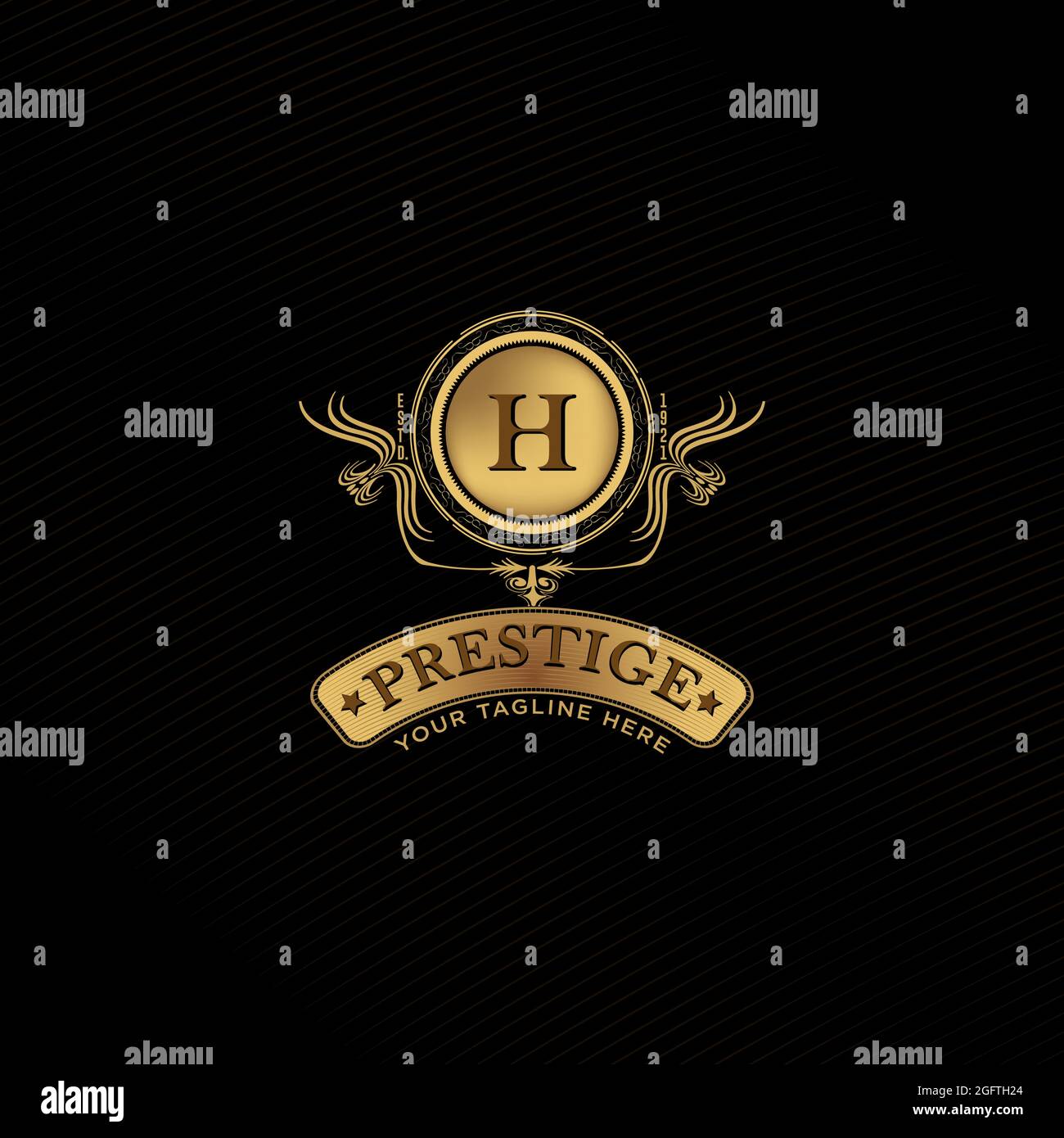 Refined restaurant decor Stock Vector Images - Alamy