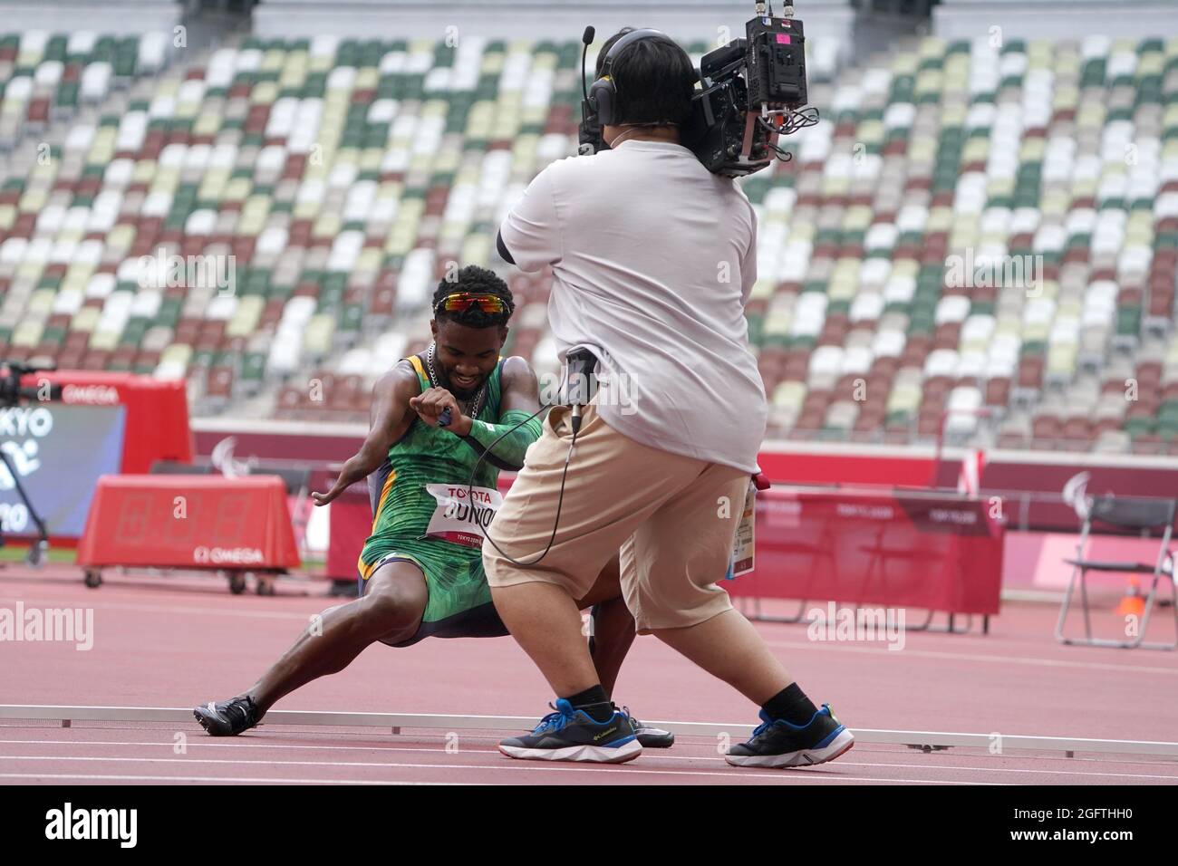 Tokio, Japan. 27th Aug, 2021. Paralympics: Athletics, 100m, men ...