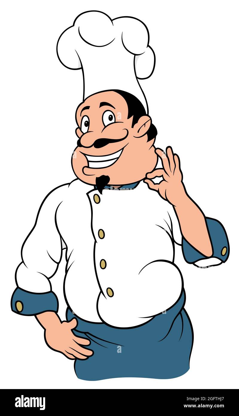 Smiling Chef Cook Character Stock Vector Image & Art - Alamy