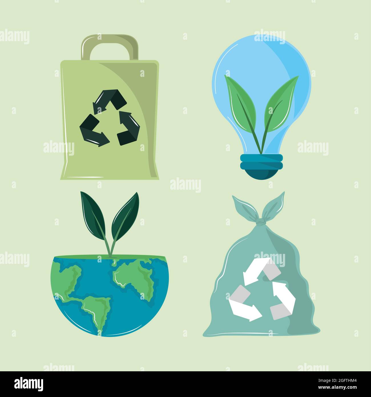 environment recycle concept Stock Vector Image & Art - Alamy