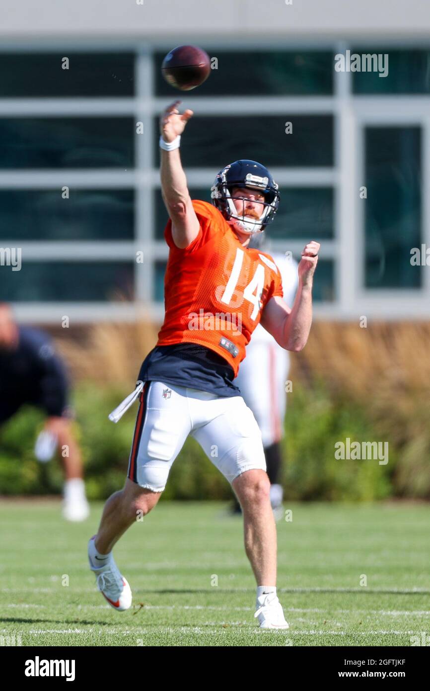 Lake Forest, United States. 26th Aug, 2021. Chicago Bears quarterback ...