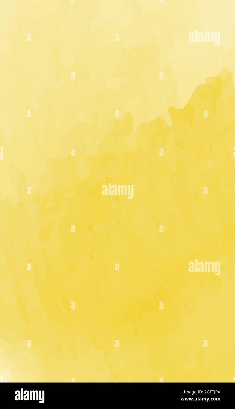 Realistic yellow-orange painted watercolor abstract background - Vector ...