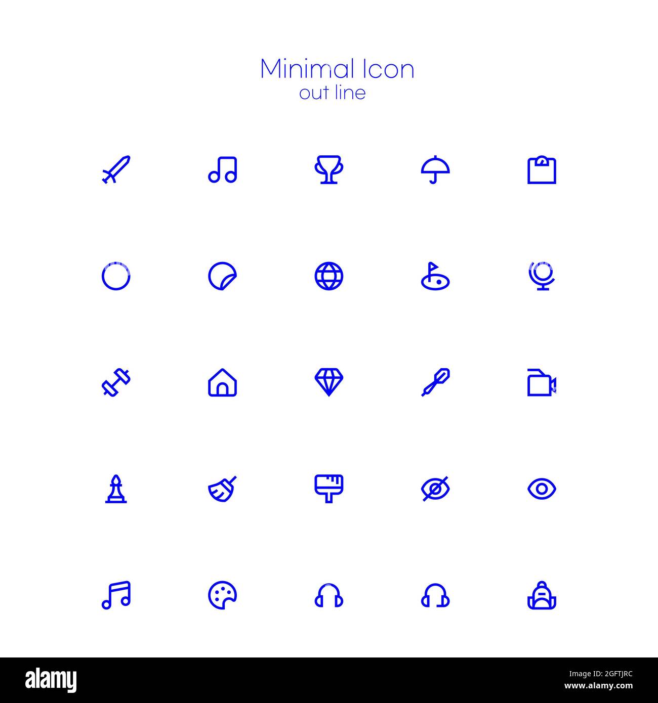 Minimal house icon hi-res stock photography and images - Alamy