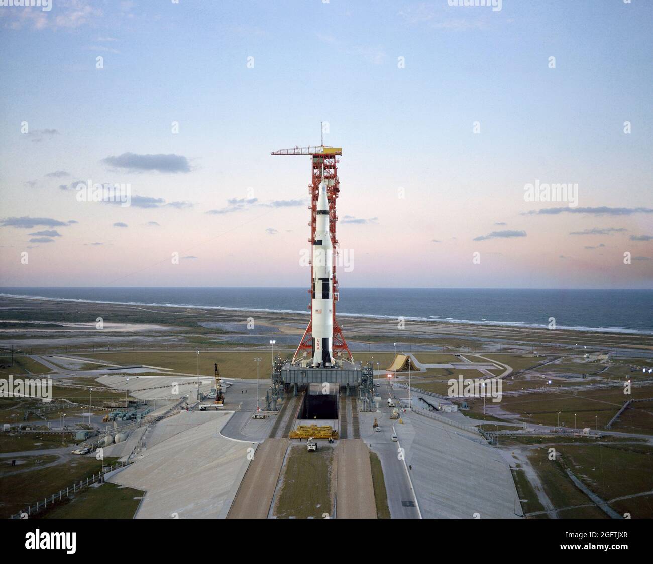 (17 Dec. 1968) --- High-angle view of the Apollo 8 (Spacecraft 103 ...