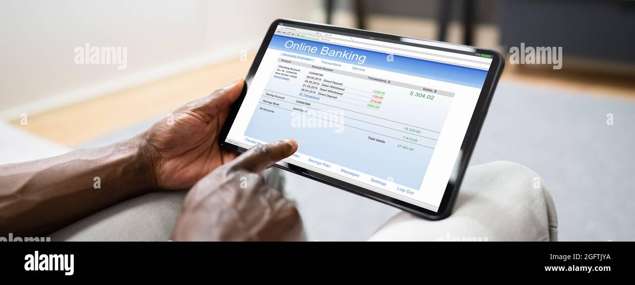 E banking computer hi-res stock photography and images - Alamy