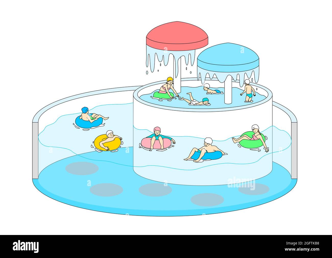 Women at the swimming pool Cut Out Stock Images & Pictures - Alamy