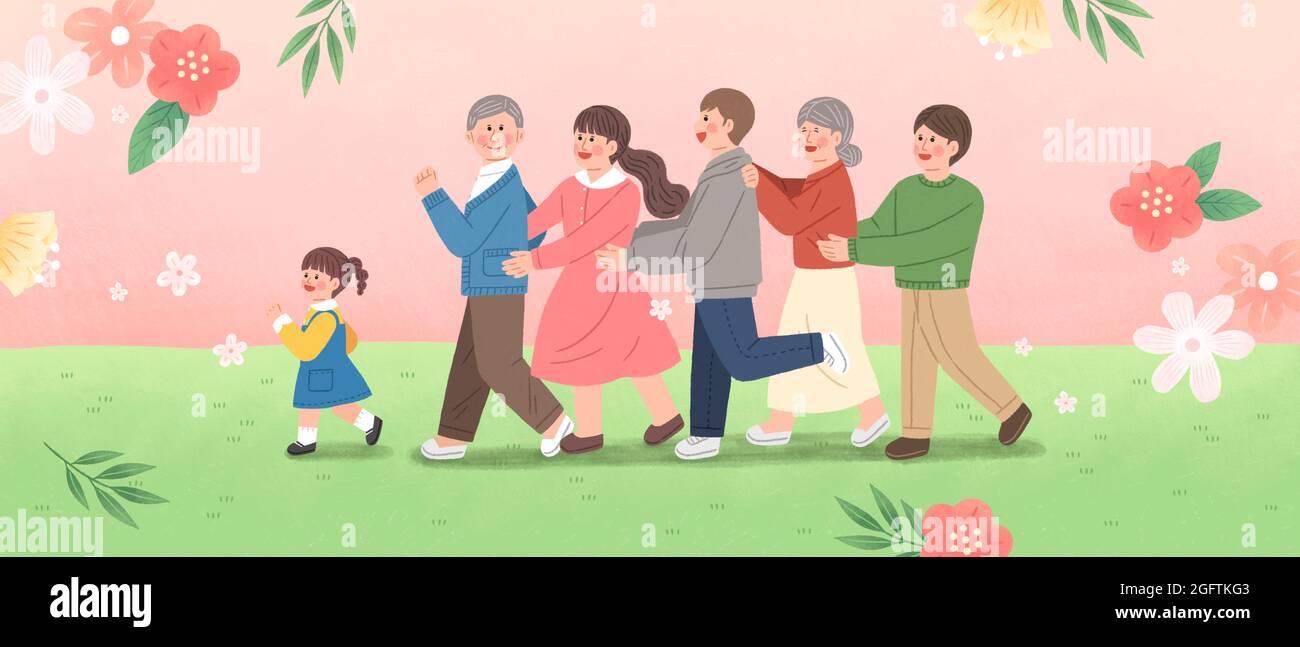 happy three generations family Stock Photo - Alamy