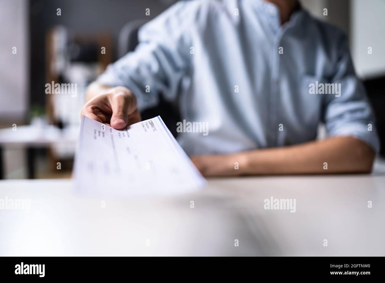 Compensation cheque hi-res stock photography and images - Alamy