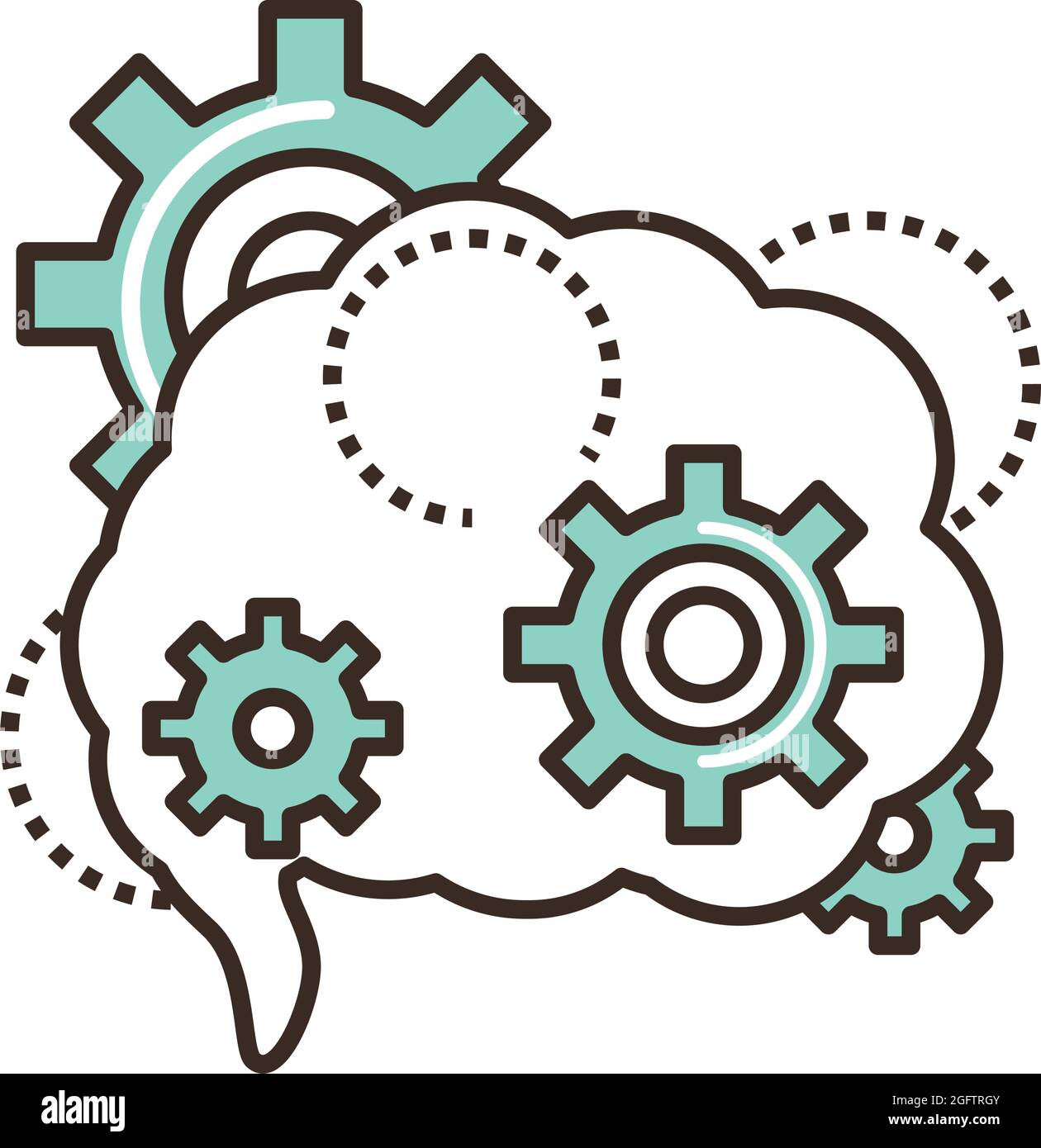 brain thinking process Stock Vector Image & Art - Alamy