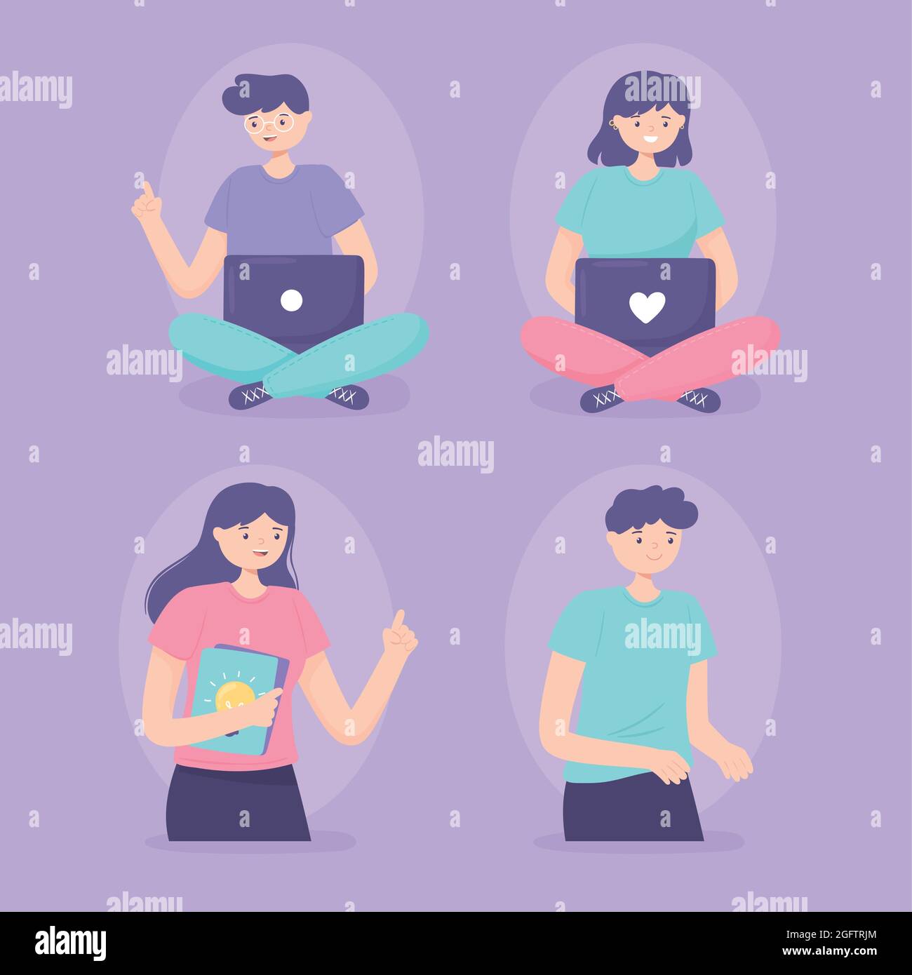 Business meeting young start up Stock Vector Images - Alamy