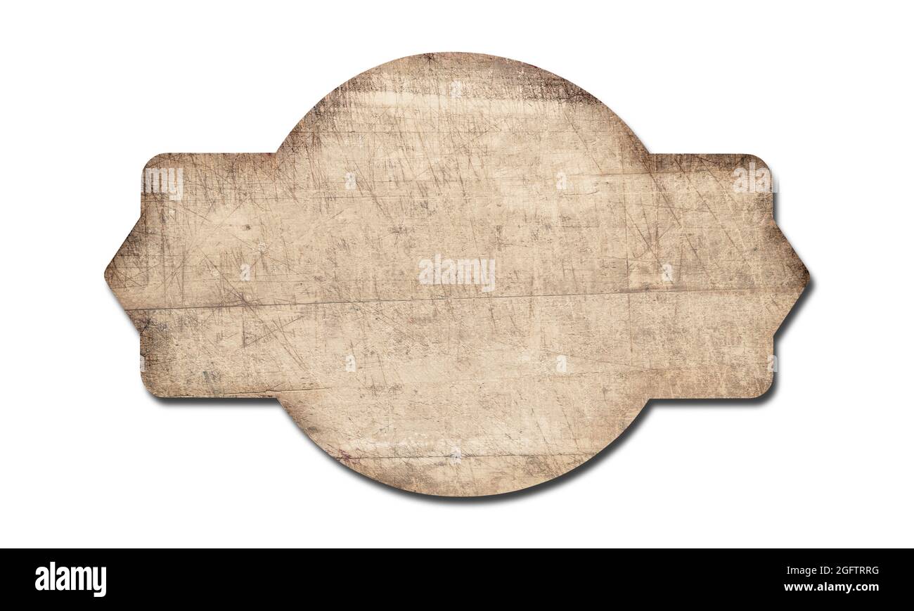 wooden blank sign on a white background with clipping path Stock Photo ...
