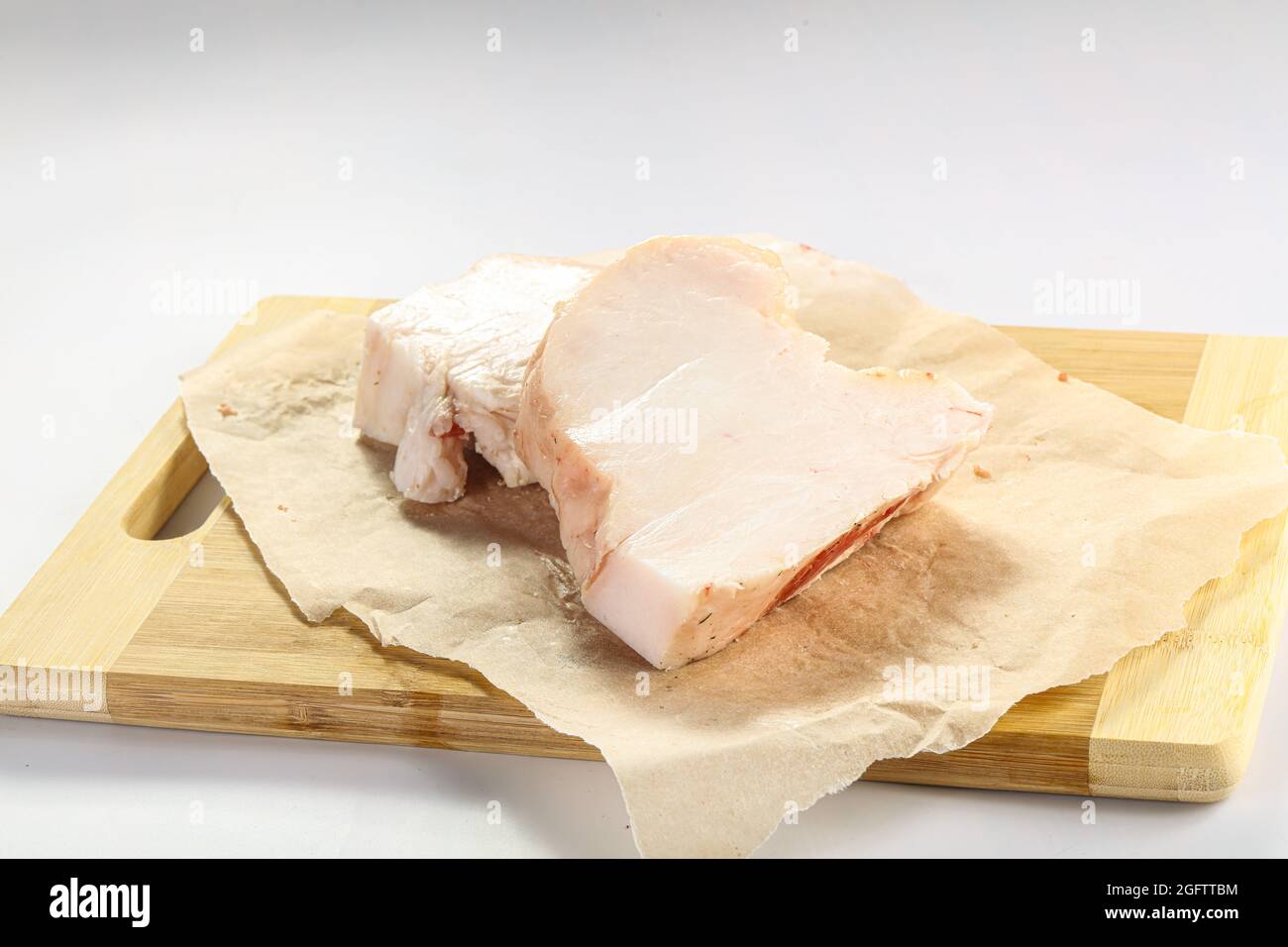 Raw lamb tail fat isolated for cooking Stock Photo - Alamy