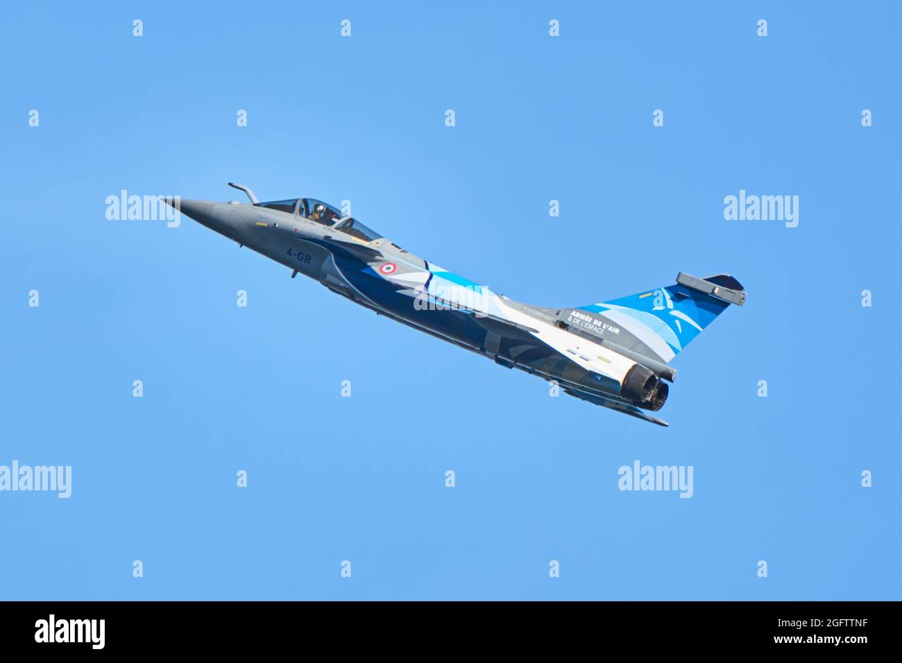 Helsinki, Finland - August 6, 2021: Dassault Rafale in Kaivopuisto Air ...