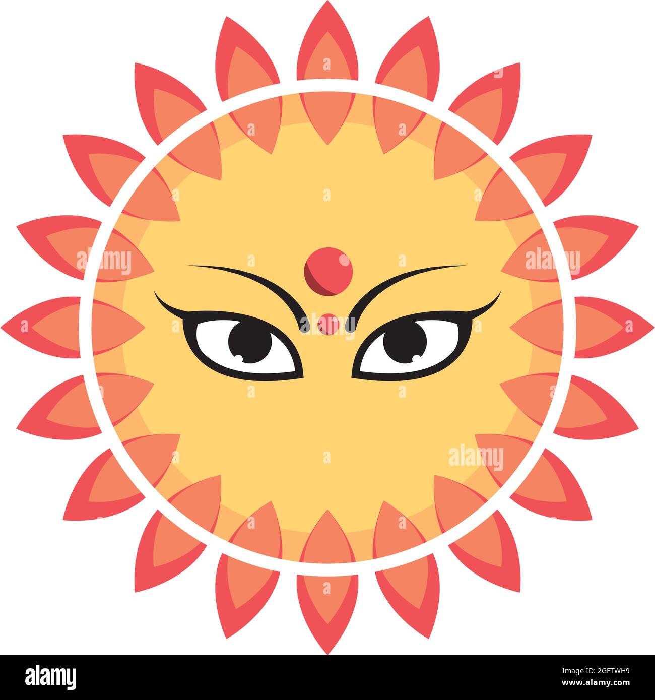 The divine goddess durga Stock Vector Images - Alamy