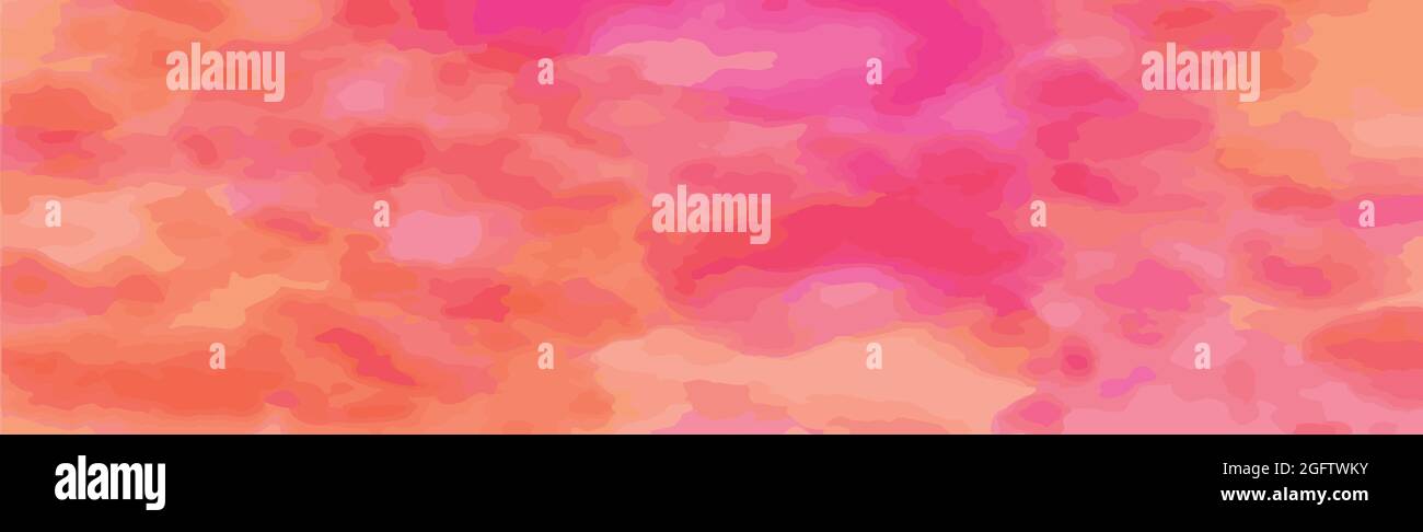 Realistic red painted watercolor abstract background - Vector ...