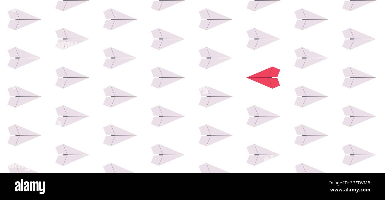 Group of paper planes Stock Vector Images - Alamy