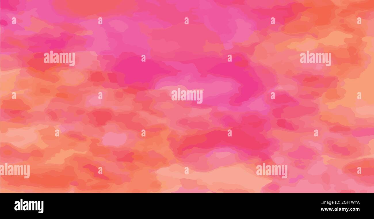 Realistic red painted watercolor abstract background - Vector ...