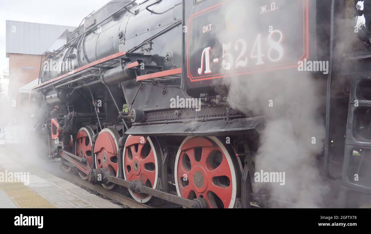 Soviet steam locomotive hi-res stock photography and images - Alamy