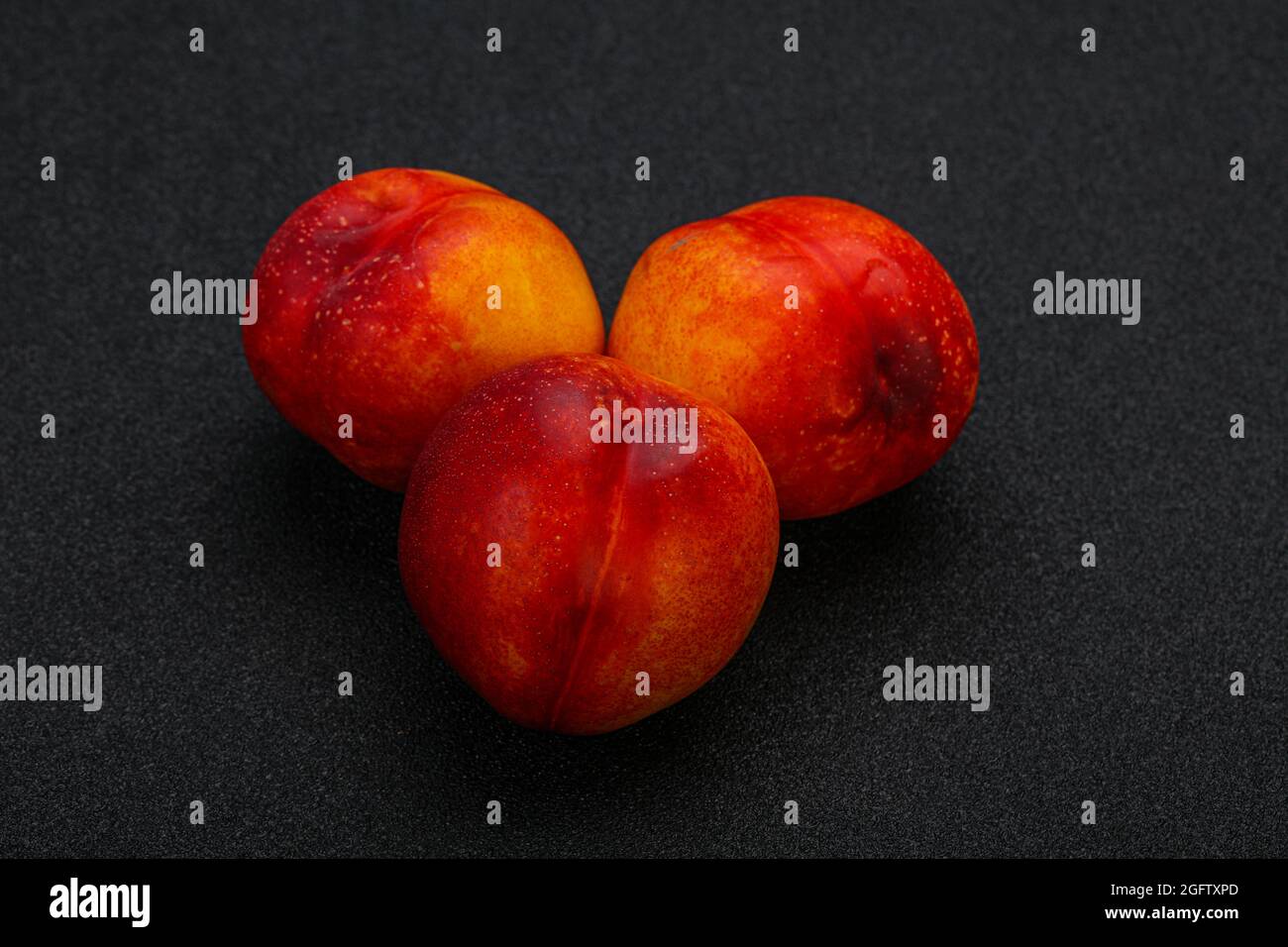 Ripe sweet tasty red Nectarine fruit Stock Photo - Alamy