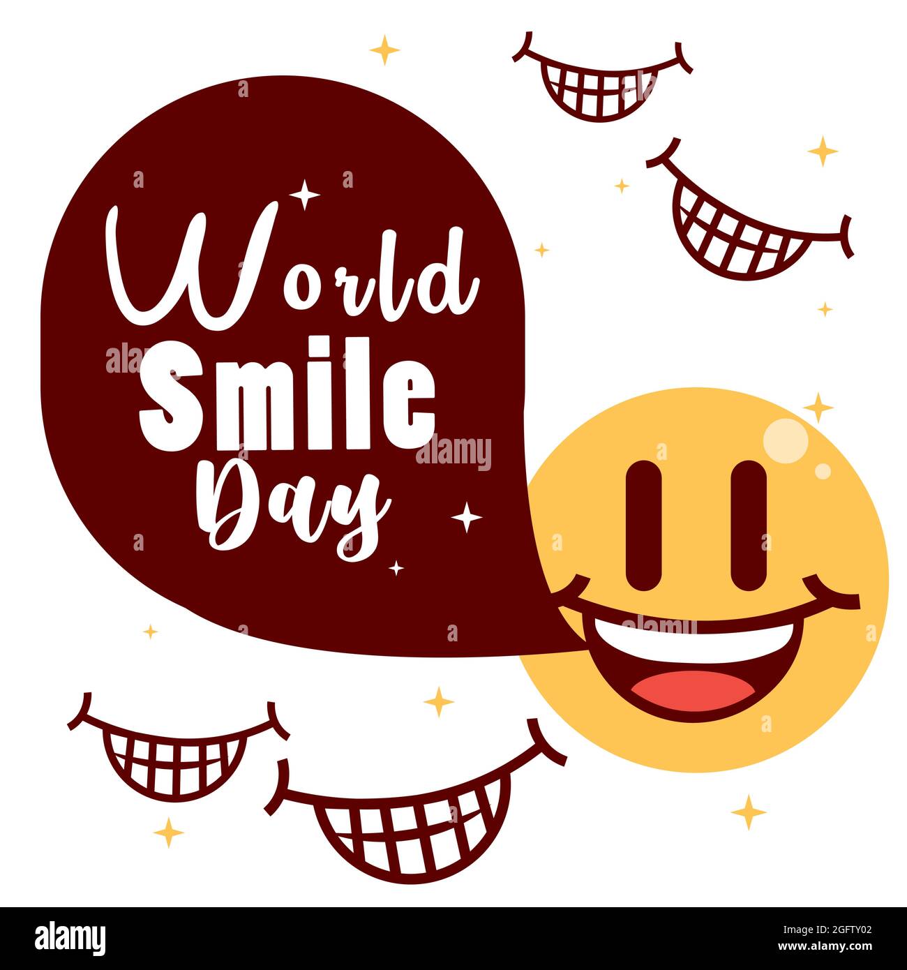 emoticon world smile day Stock Vector Image & Art - Alamy