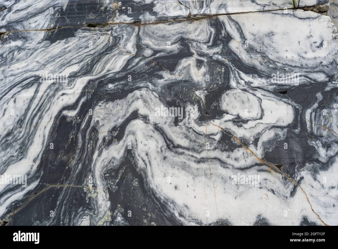 Marble rock water canyon. The marble deposits. Landscape rocks with ...