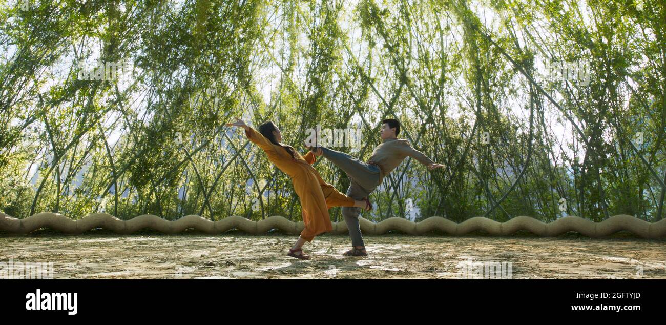 MICHELLE YEOH and SIMU LIU in SHANG-CHI AND THE LEGEND OF THE TEN RINGS ...