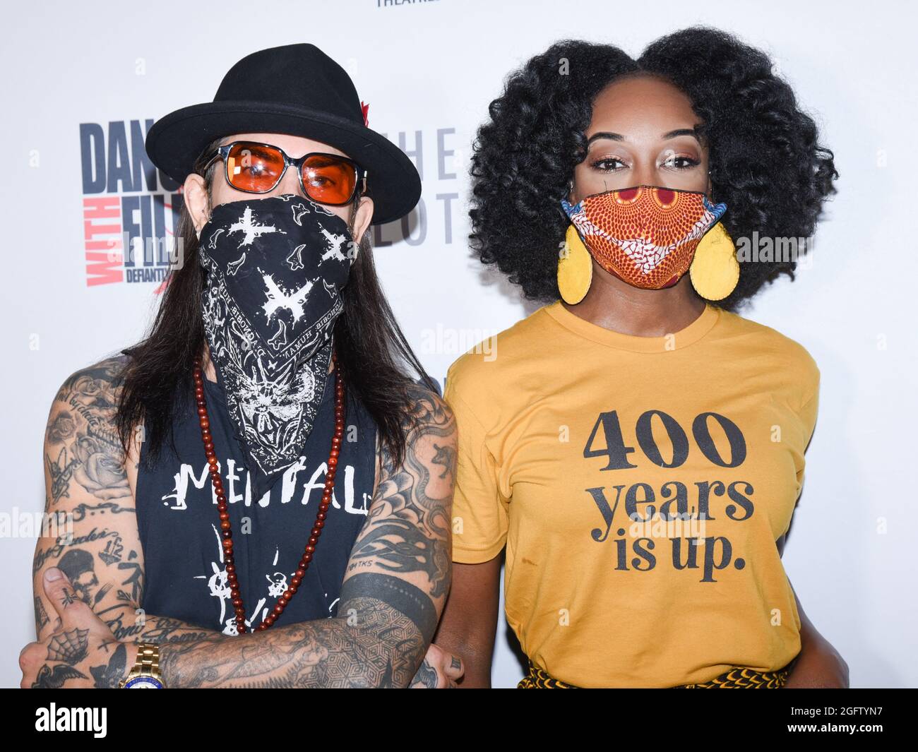 August 26, 2021, Hollywood, California, USA: Dave Navarro and Ash Nash ...