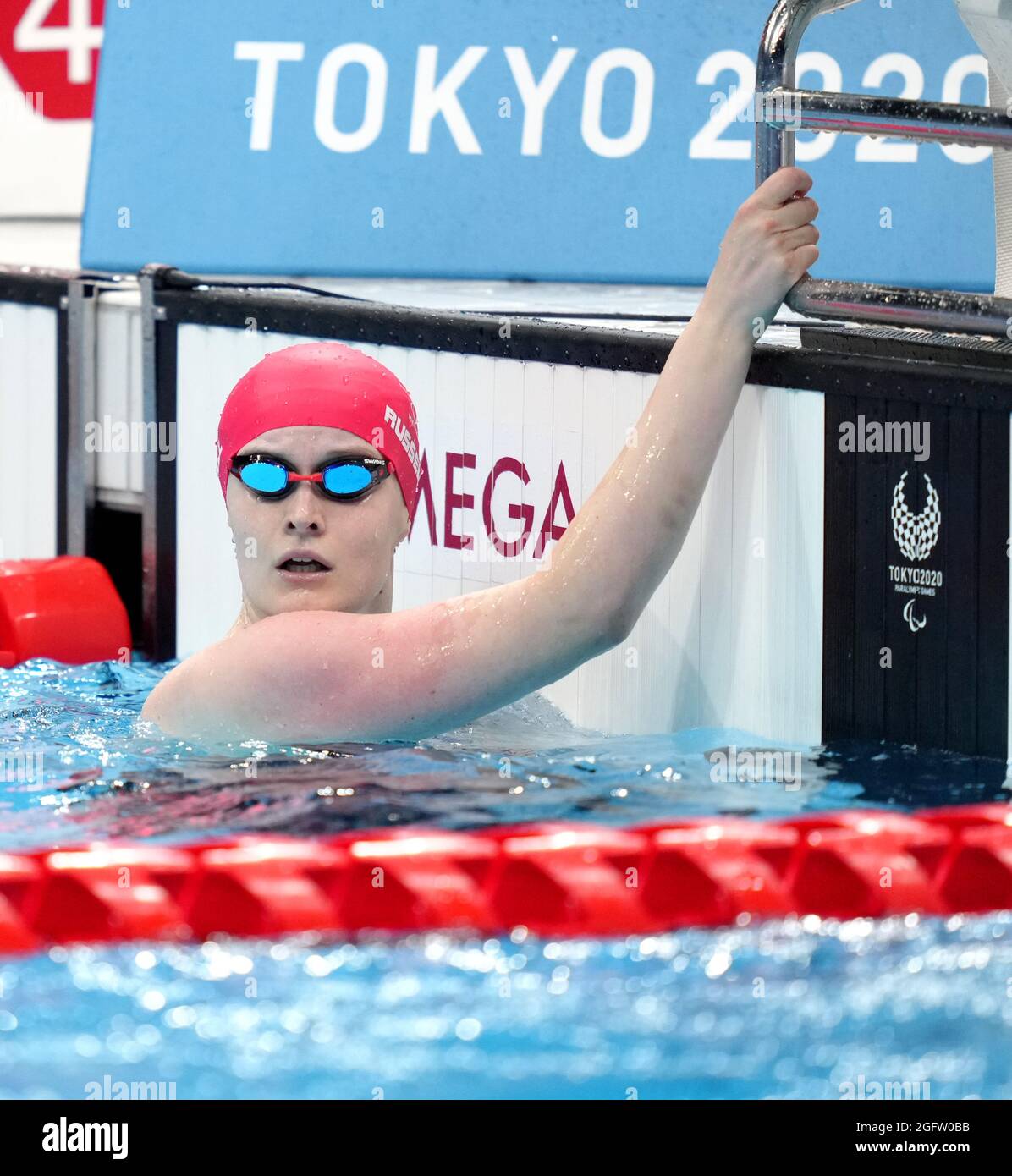 Great Britain's Hannah Russell reacts after winning the Women's 100 ...