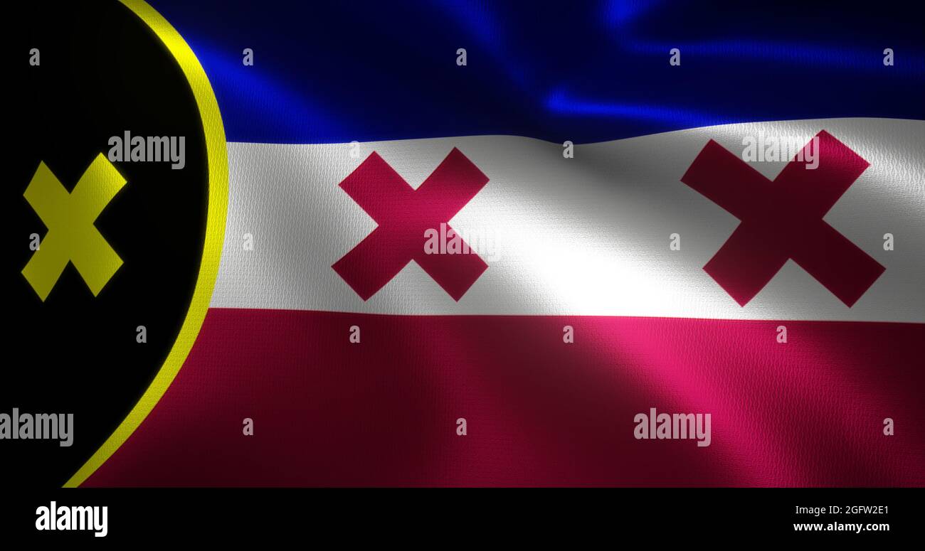 Lmanburg Flag, Dream SMP Flag with waving folds, L'manberg Flag close ...