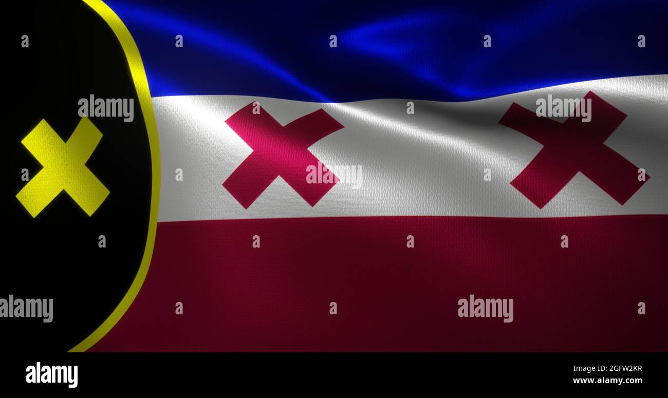 Lmanburg Flag, Dream SMP Flag with waving folds, L'manberg Flag close ...