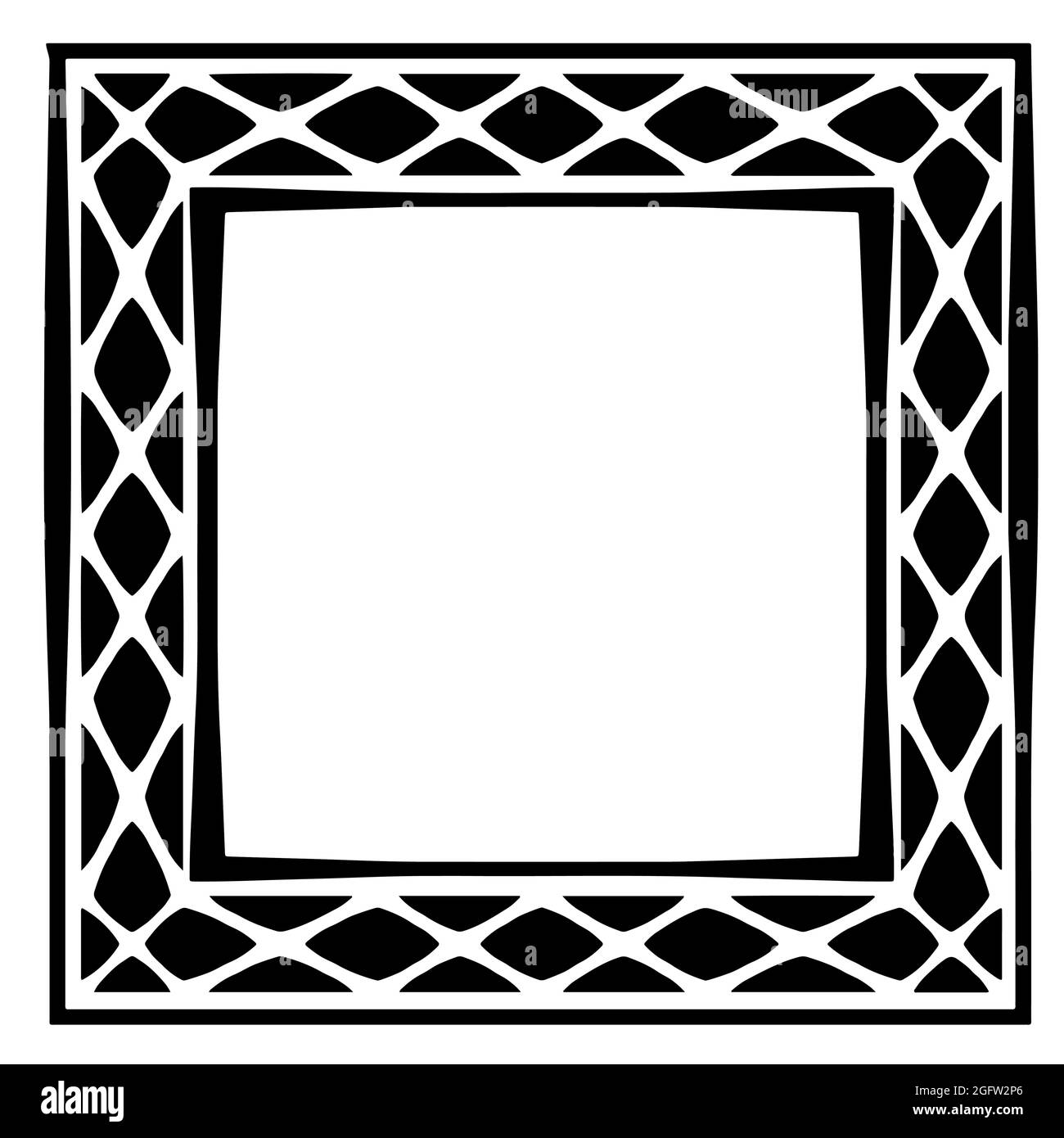 Fancy Frame Clip Art Black And White