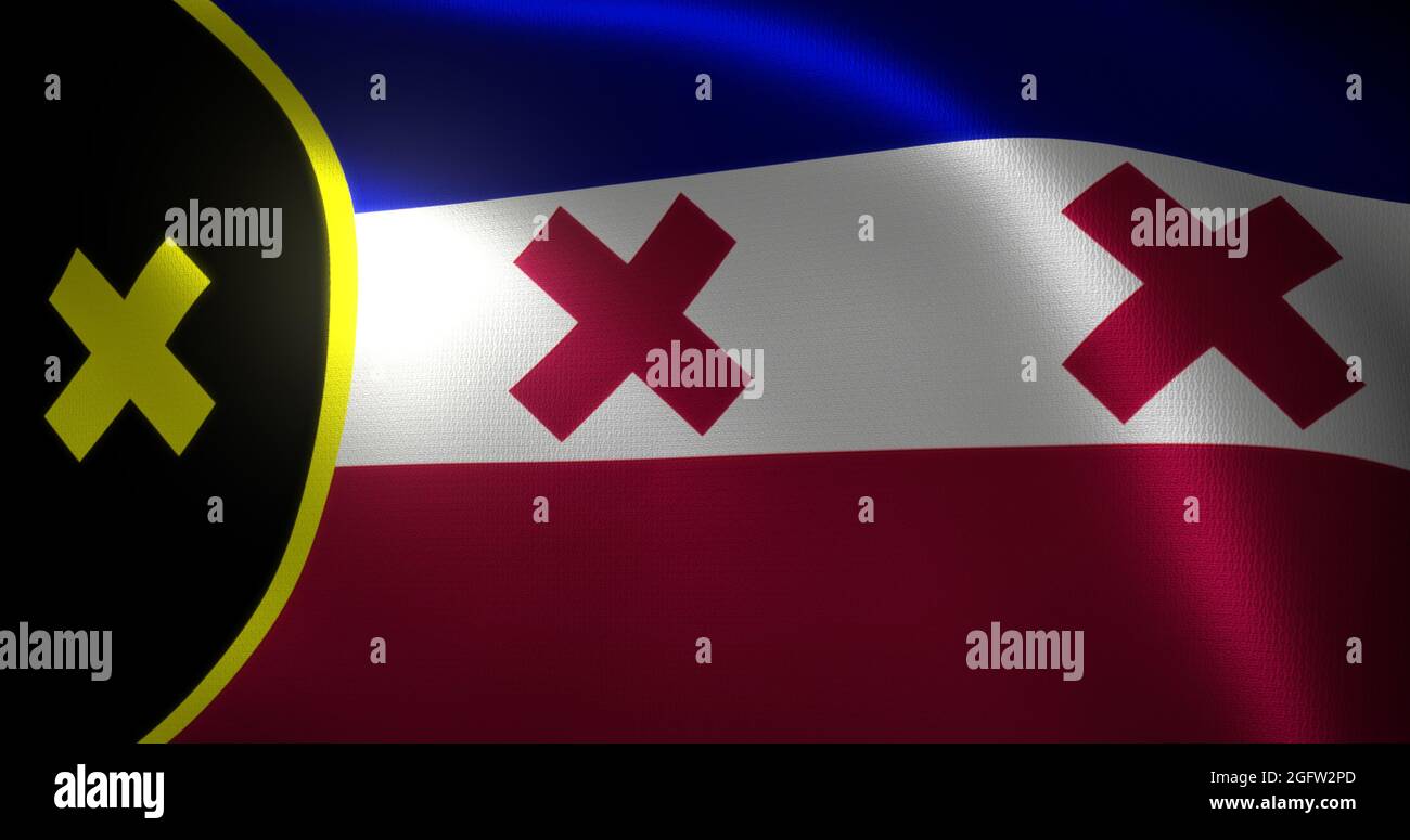 Lmanburg Flag, Dream SMP Flag with waving folds, L'manberg Flag close ...
