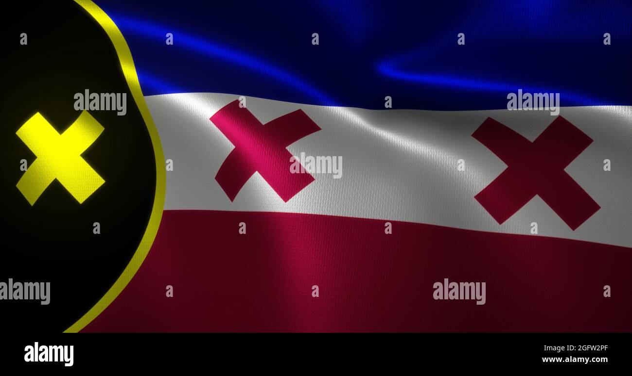 Lmanburg Flag, Dream SMP Flag with waving folds, L'manberg Flag close ...