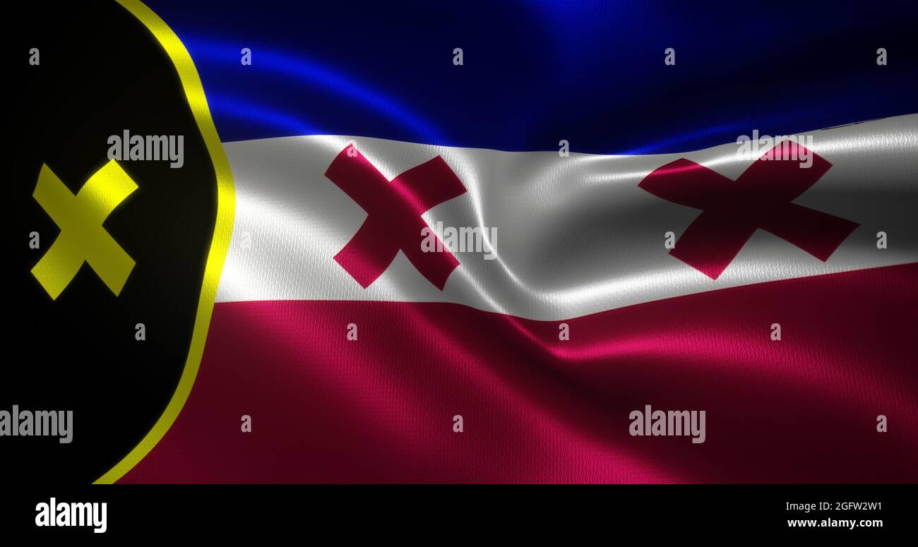 Lmanburg Flag, Dream SMP Flag with waving folds, L'manberg Flag close ...