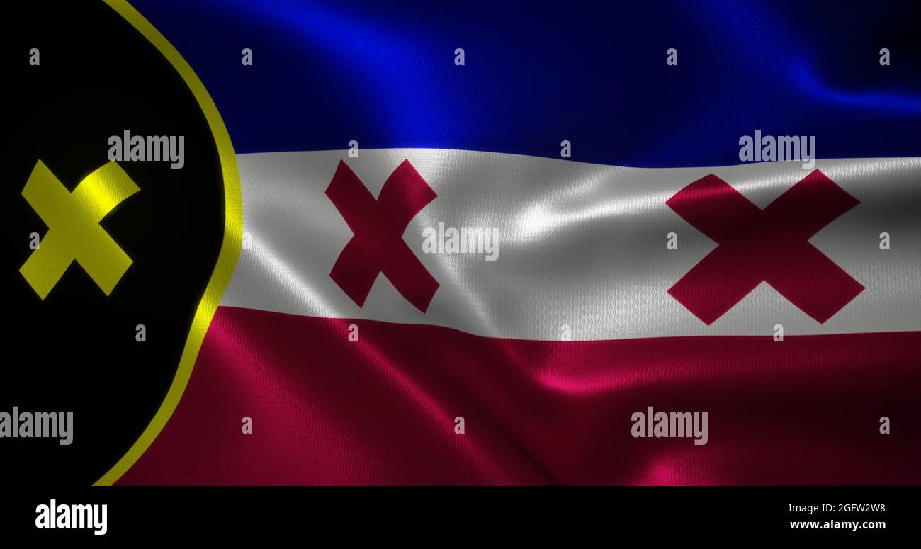 Lmanburg Flag, Dream SMP Flag with waving folds, L'manberg Flag close ...