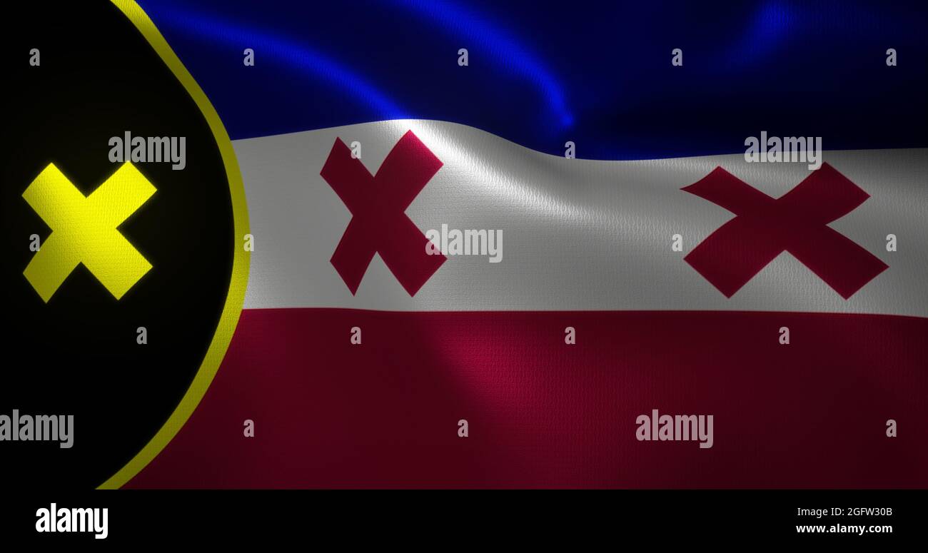 Lmanburg Flag, Dream SMP Flag with waving folds, L'manberg Flag close ...