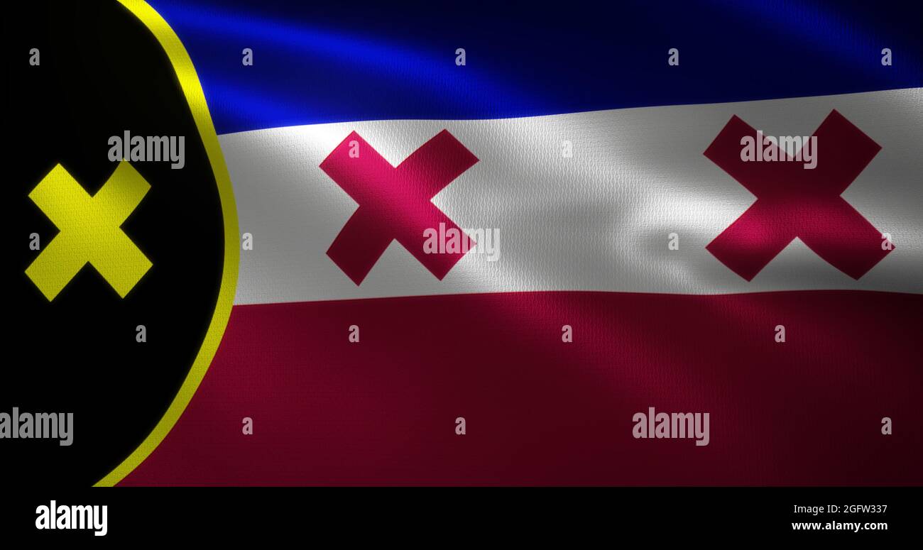 Lmanburg Flag, Dream SMP Flag with waving folds, L'manberg Flag close ...