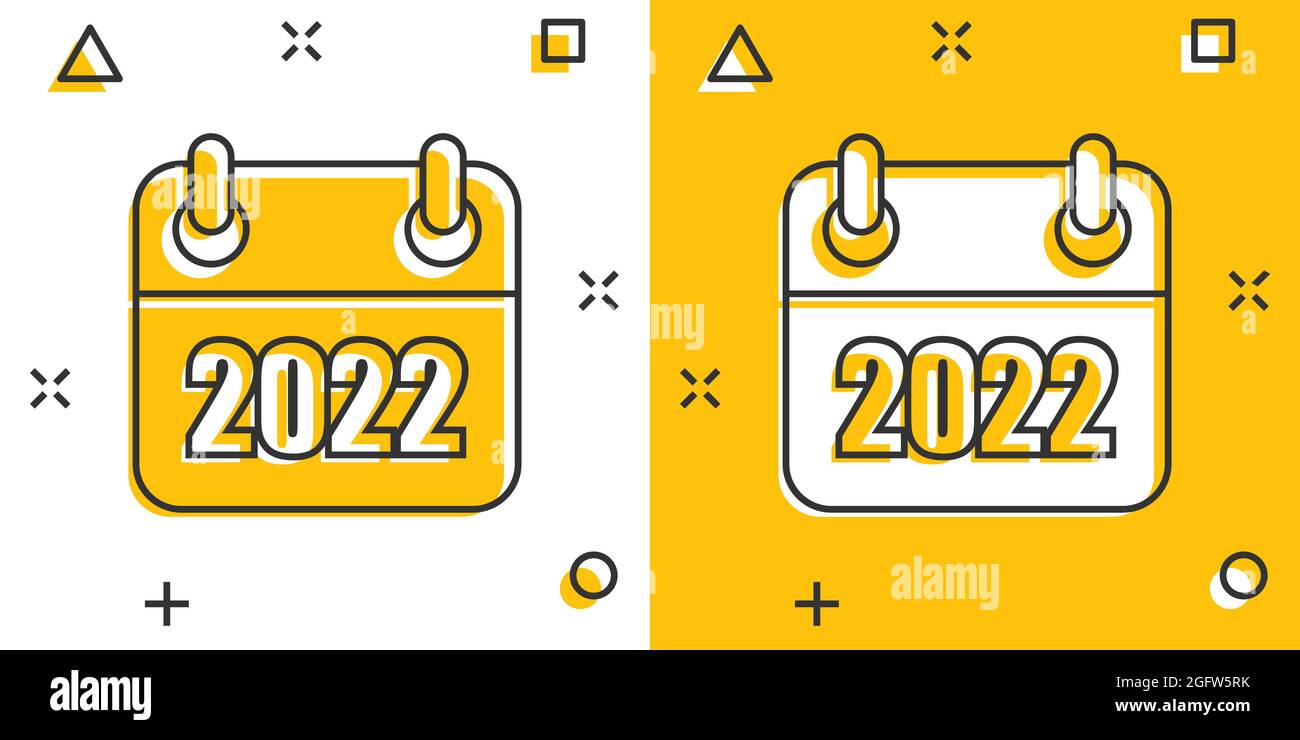 2022 Calendar Icon Vector