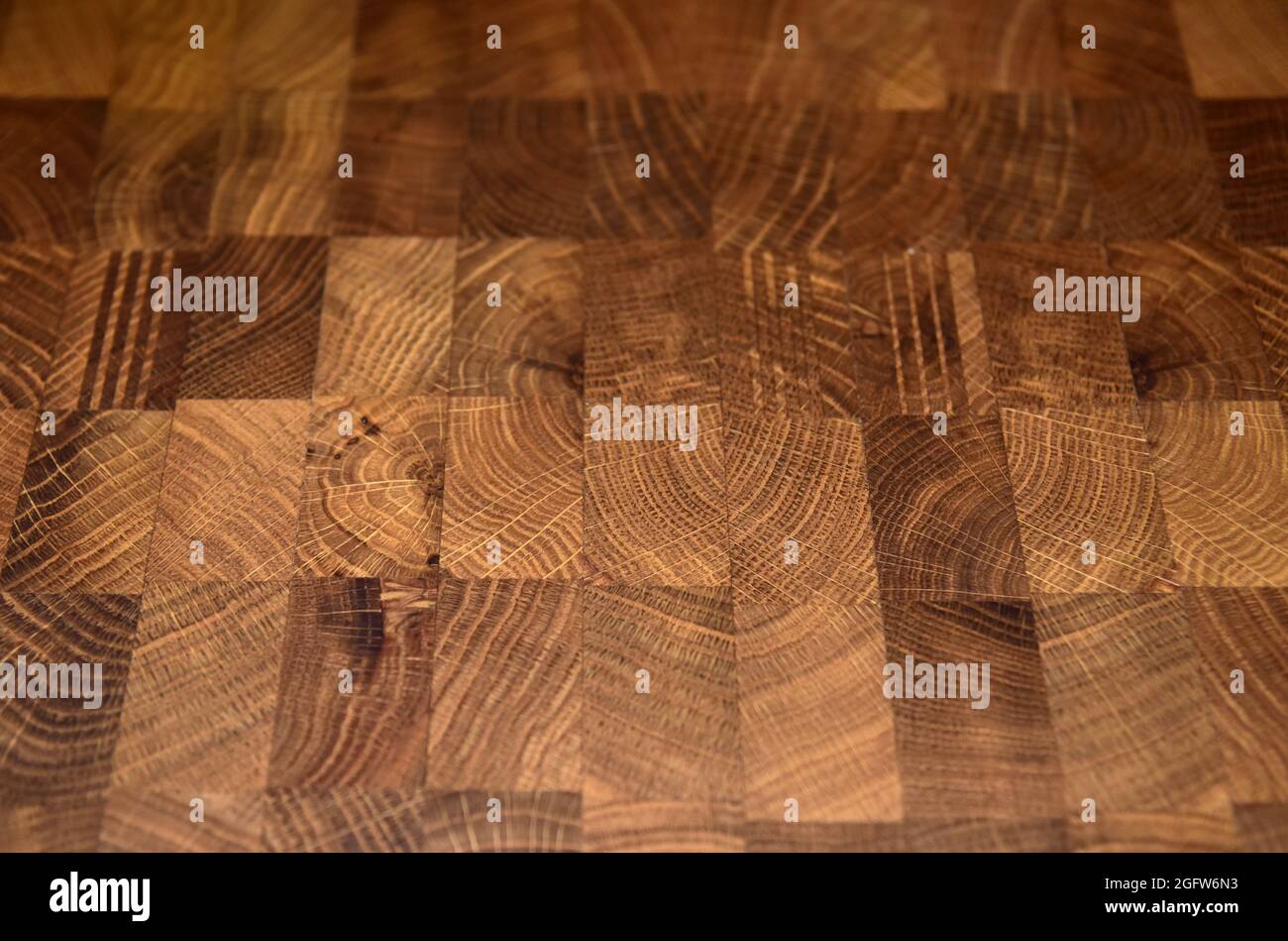 Oak butcher block countertop. Background of wooden surface for ...