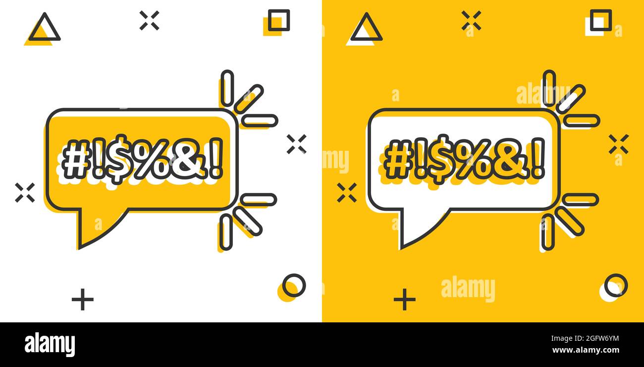 Shout speech bubble icon in comic style. Complain vector cartoon ...