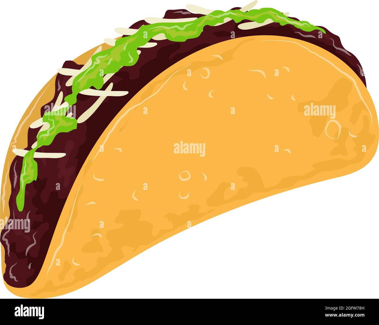Taco shell Stock Vector Images - Alamy