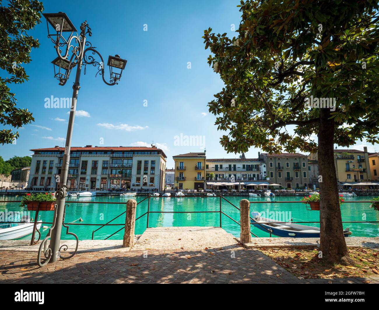 Italian Port with Crystal water Stock Photo - Alamy
