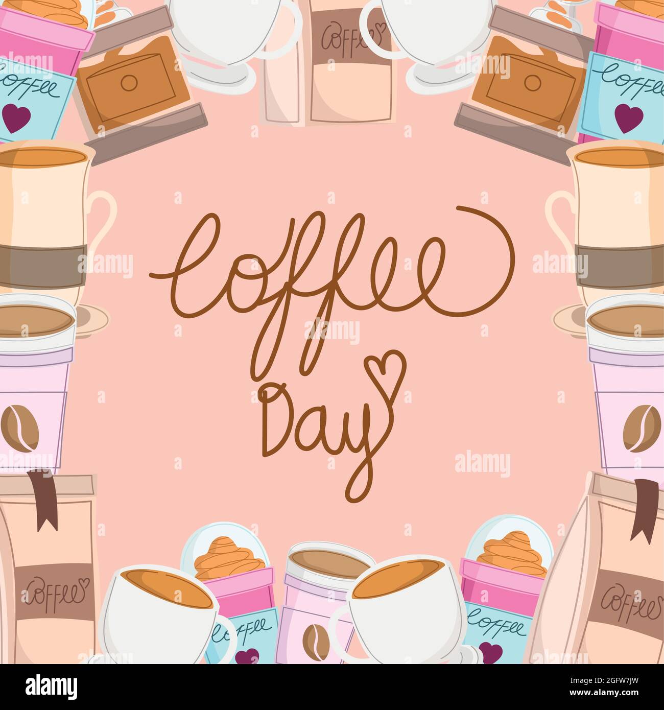 coffee day banner Stock Vector Image & Art - Alamy