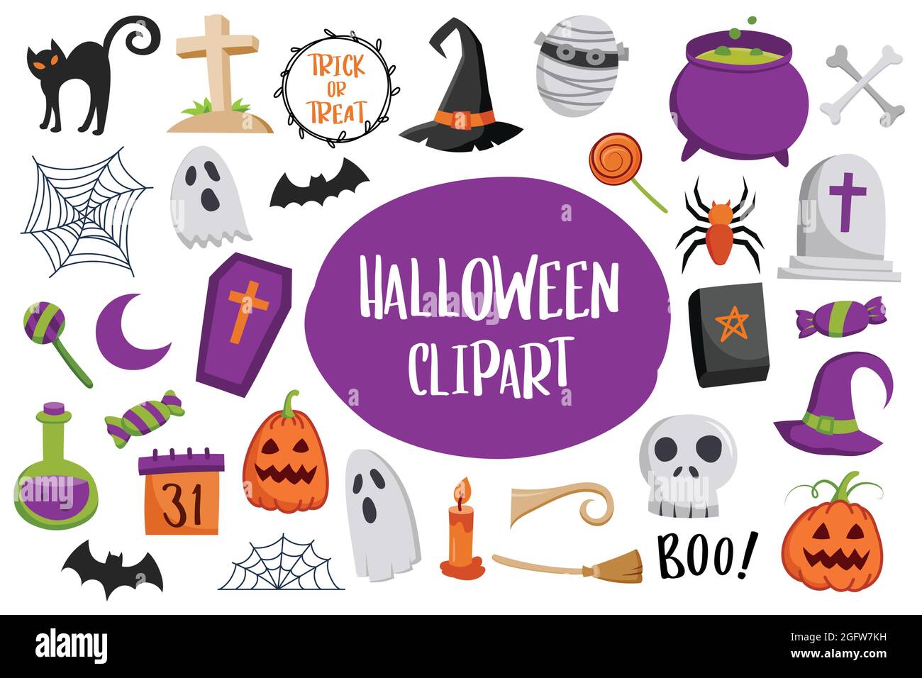 Candy pumpkin white background Cut Out Stock Images & Pictures - Alamy