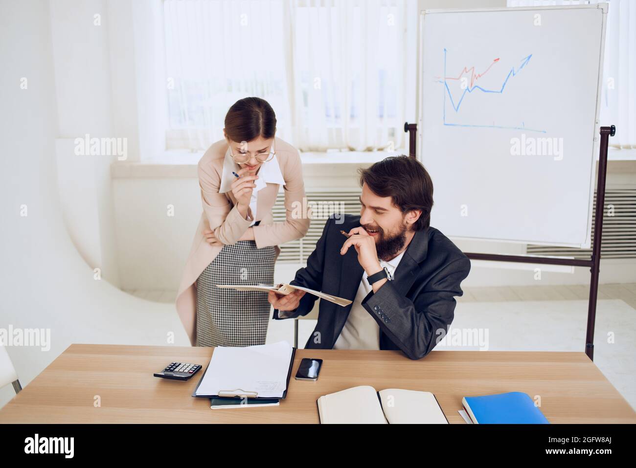 funny colleagues at work office work professionals Stock Photo - Alamy
