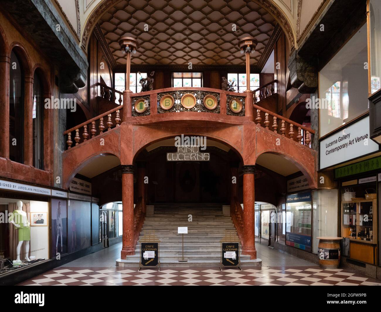 Lucerna passage prague hi-res stock photography and images - Alamy