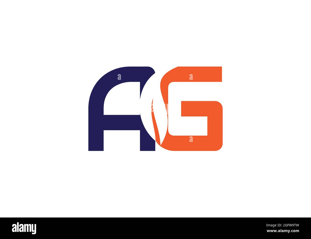 Letter AG Logo With Creative Modern Business Typography Vector Template ...